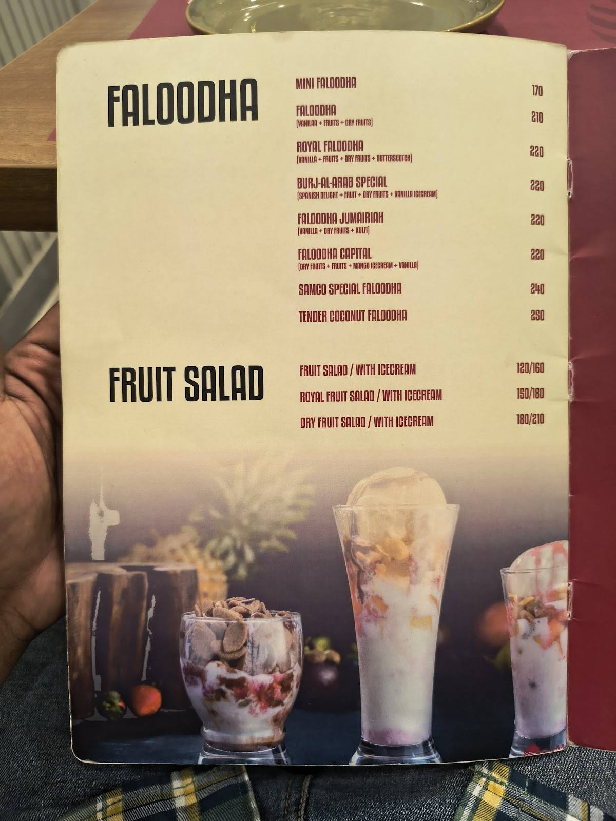 Menu at Samco Restaurant Mogappair, Chennai