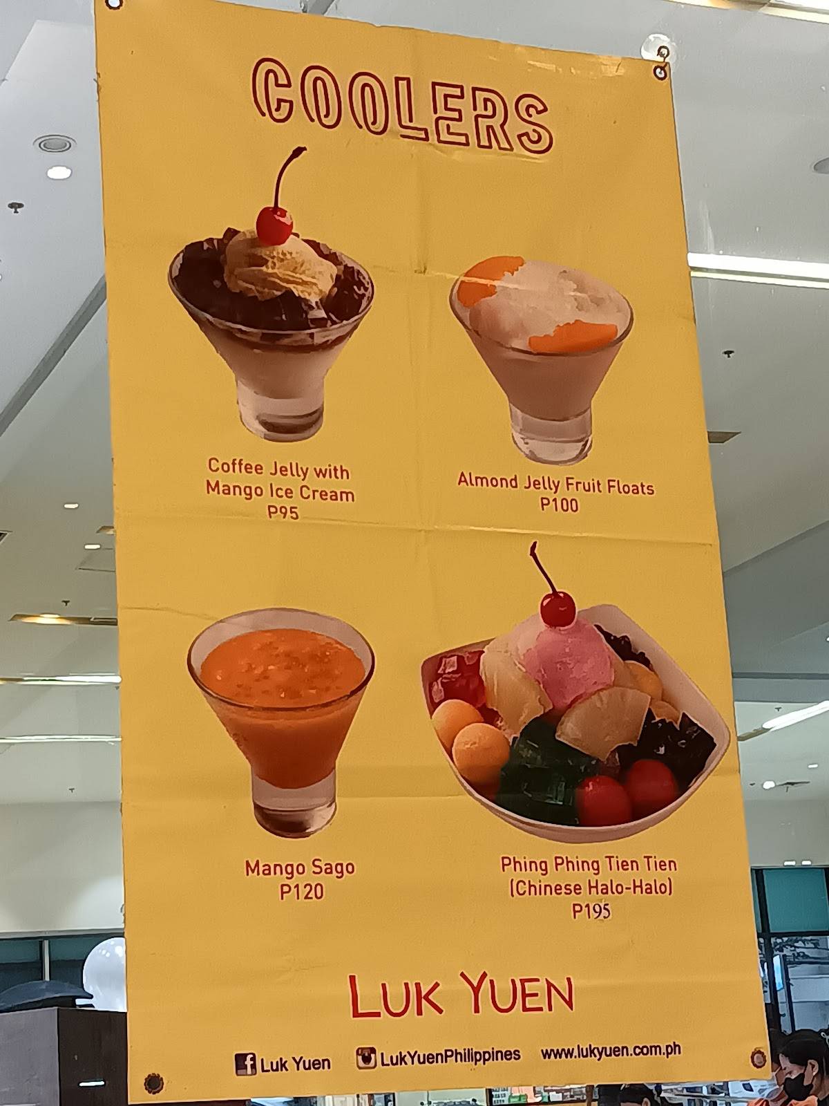 Menu at Luk Yuen Chinese Restaurant, Unimart Greenhills San Juan City ...