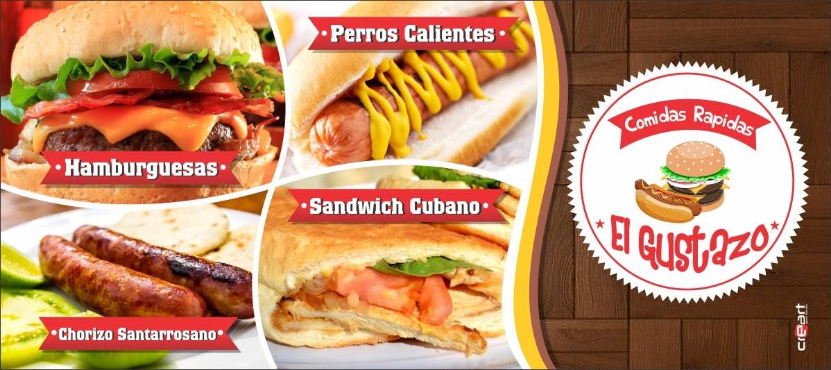 Carta del restaurante El Gustazo comidas rápidas, Santander del Quilichao