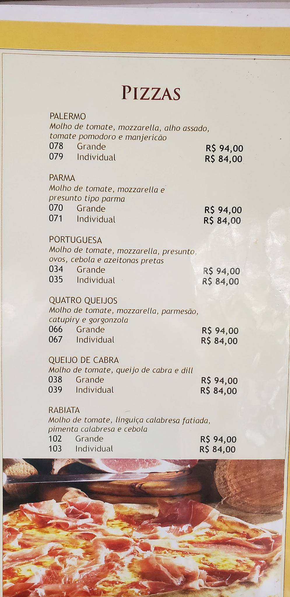 Menu em Famiglia Mancini Trattoria restaurante, São Paulo, Rua Avanhandava