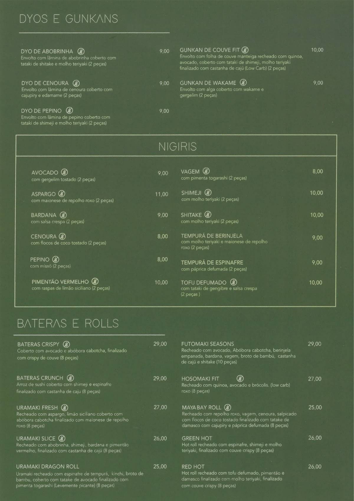 Menu em Sattwa Plant Based Bar, Jundiaí