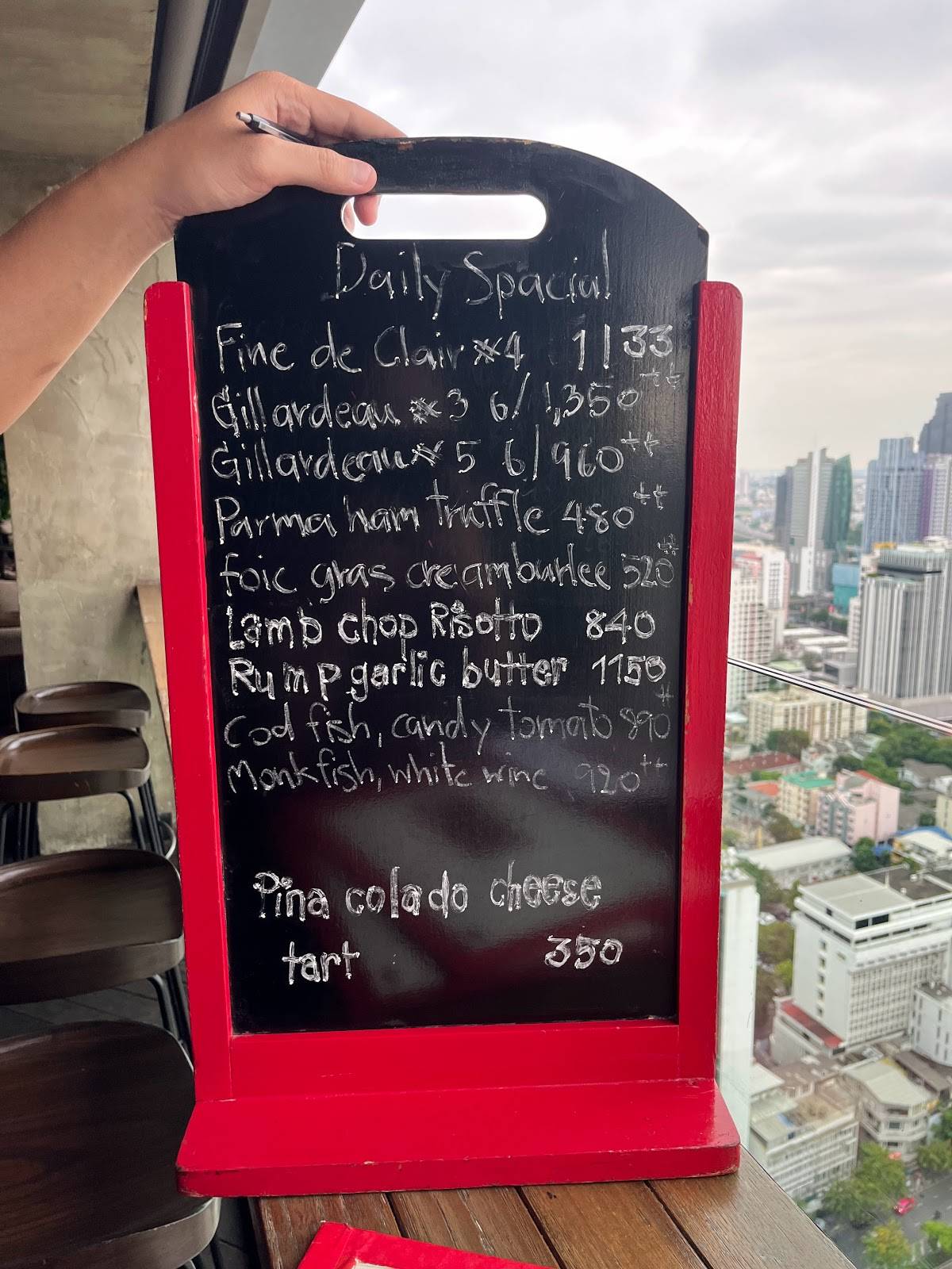 Menu at Scarlett Wine Bar & Restaurant, Bangkok