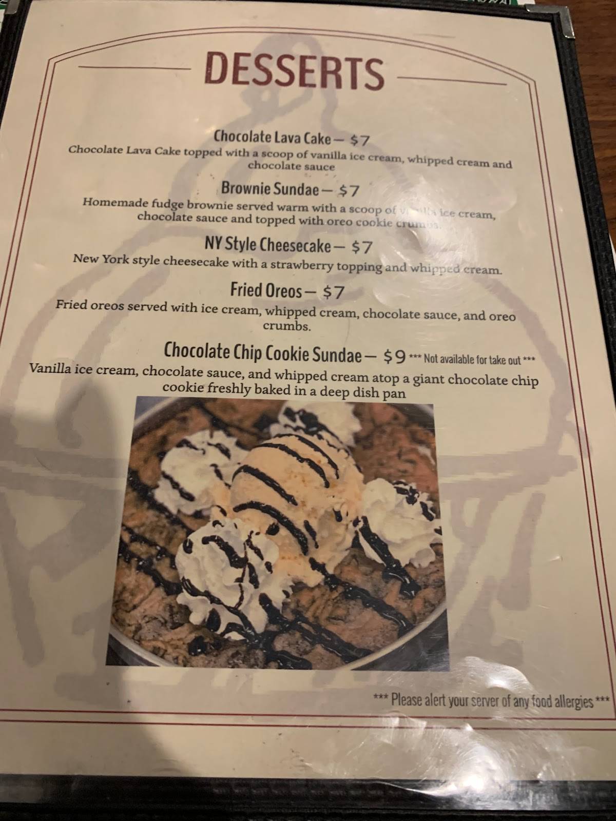 Menu at Scruffy Murphys pub & bar, Worcester
