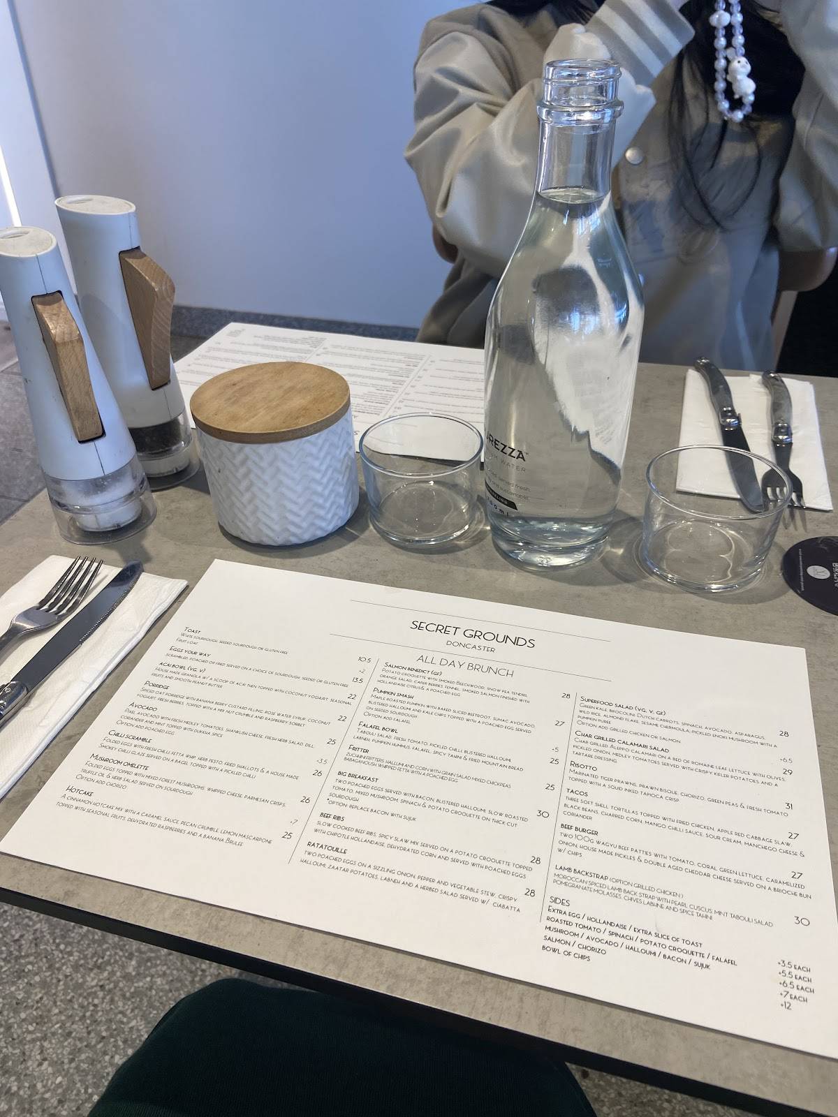Menu at Secret Grounds Cafe Doncaster, Doncaster