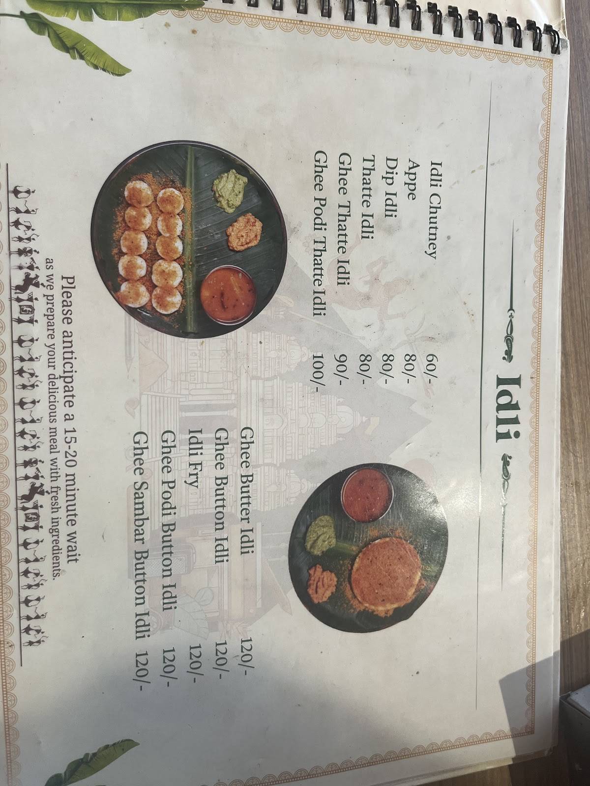 Menu at Secret Sambar - Authentic South Indian Cuisine, India