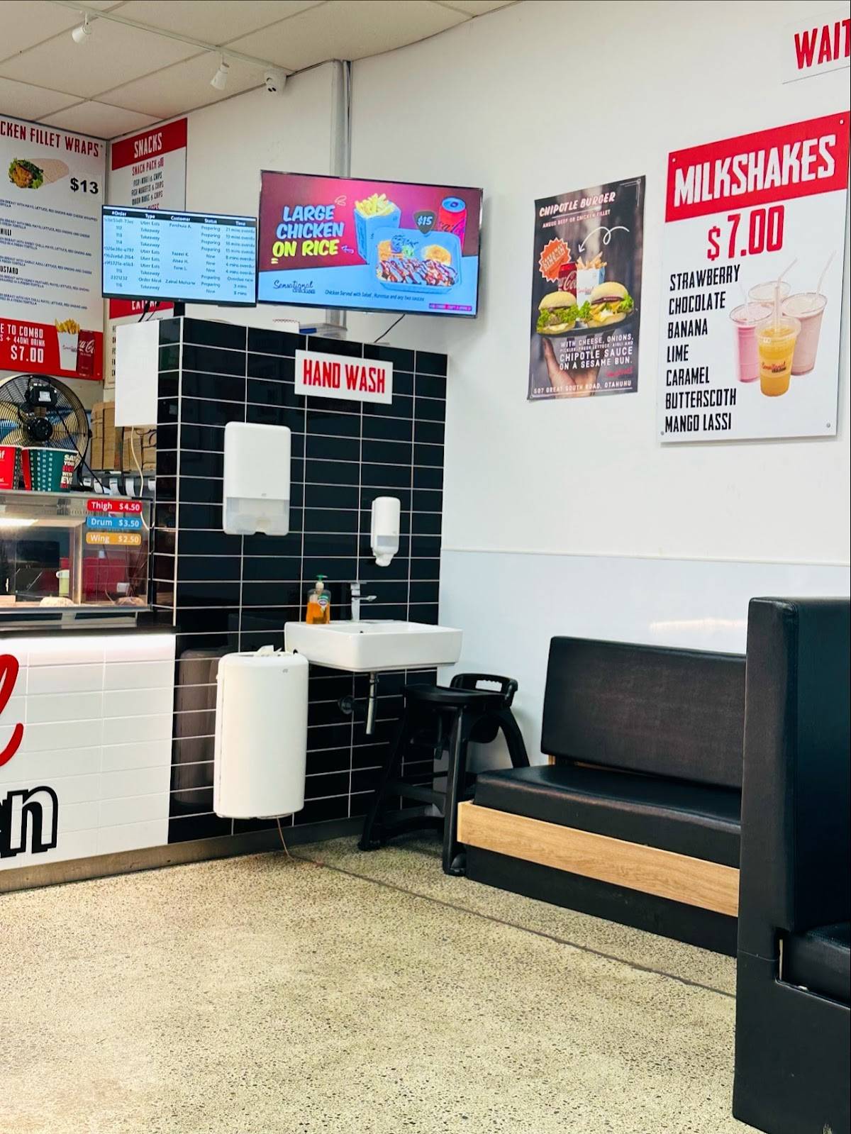 Menu at Sensational Chicken / NZ Kebabs Otahuhu restaurant, Auckland ...
