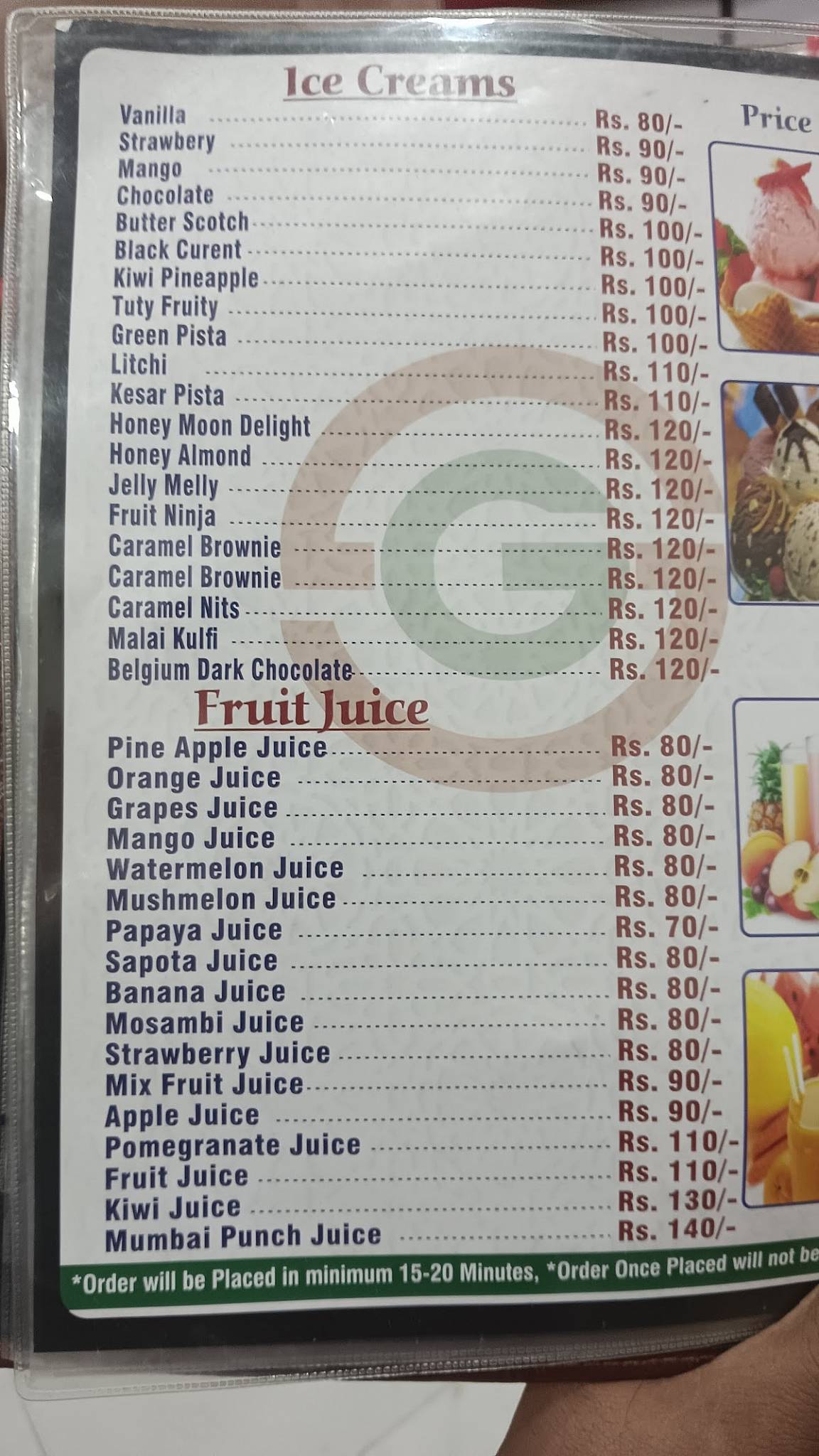 Menu at Shah Ghouse, Hyderabad, 9CWG+F25