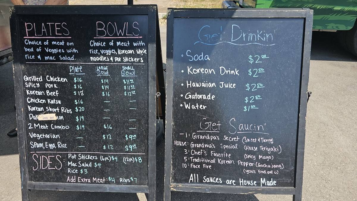 Menu at Shaka Shake Bowl restaurant, Heber City