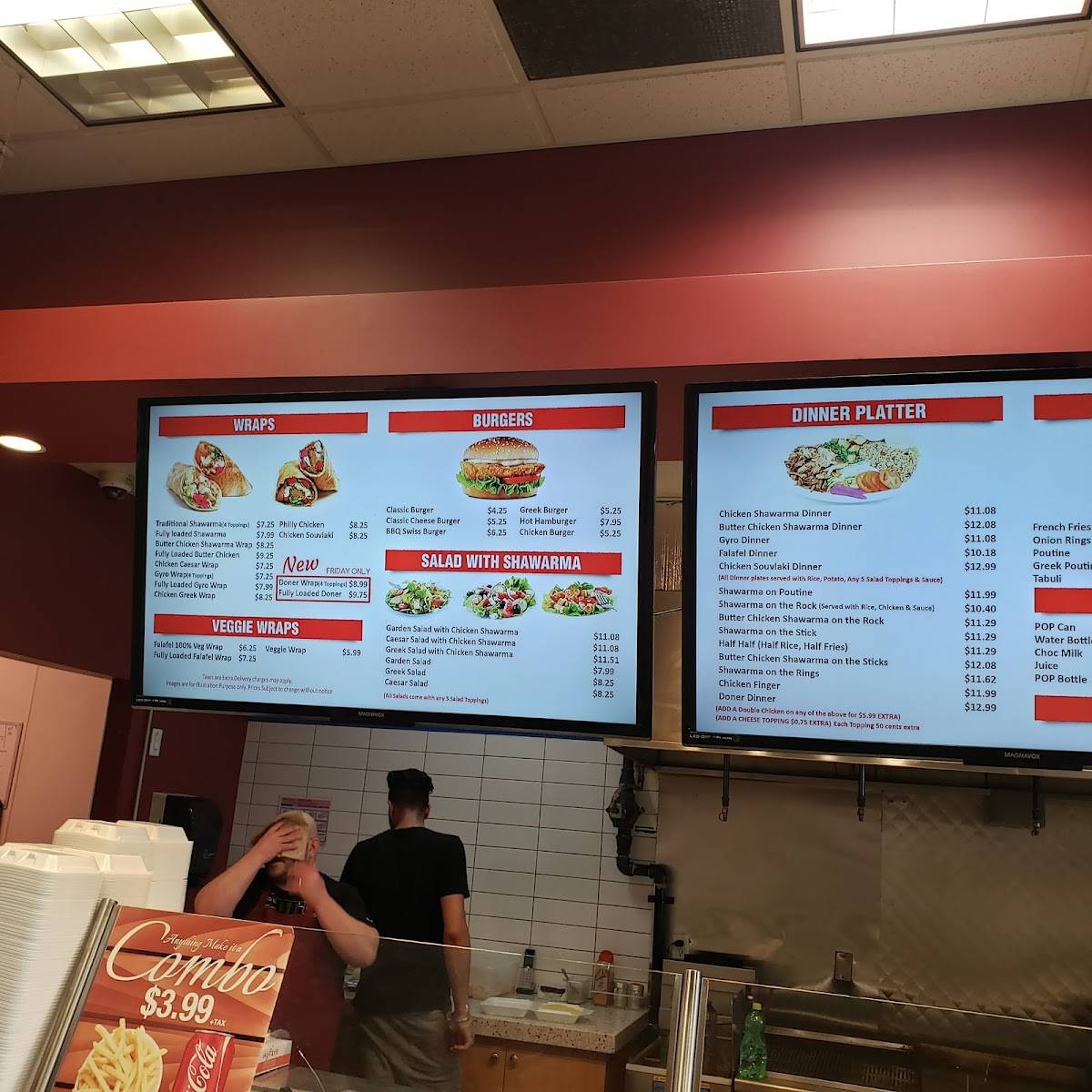 Menu at Shawarma Corner Milton restaurant, Milton