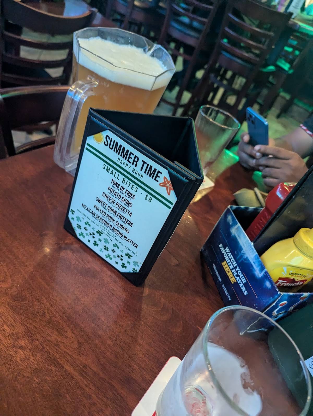 Menu at Shenanigans Sports Pub, Dania Beach, S Federal Hwy