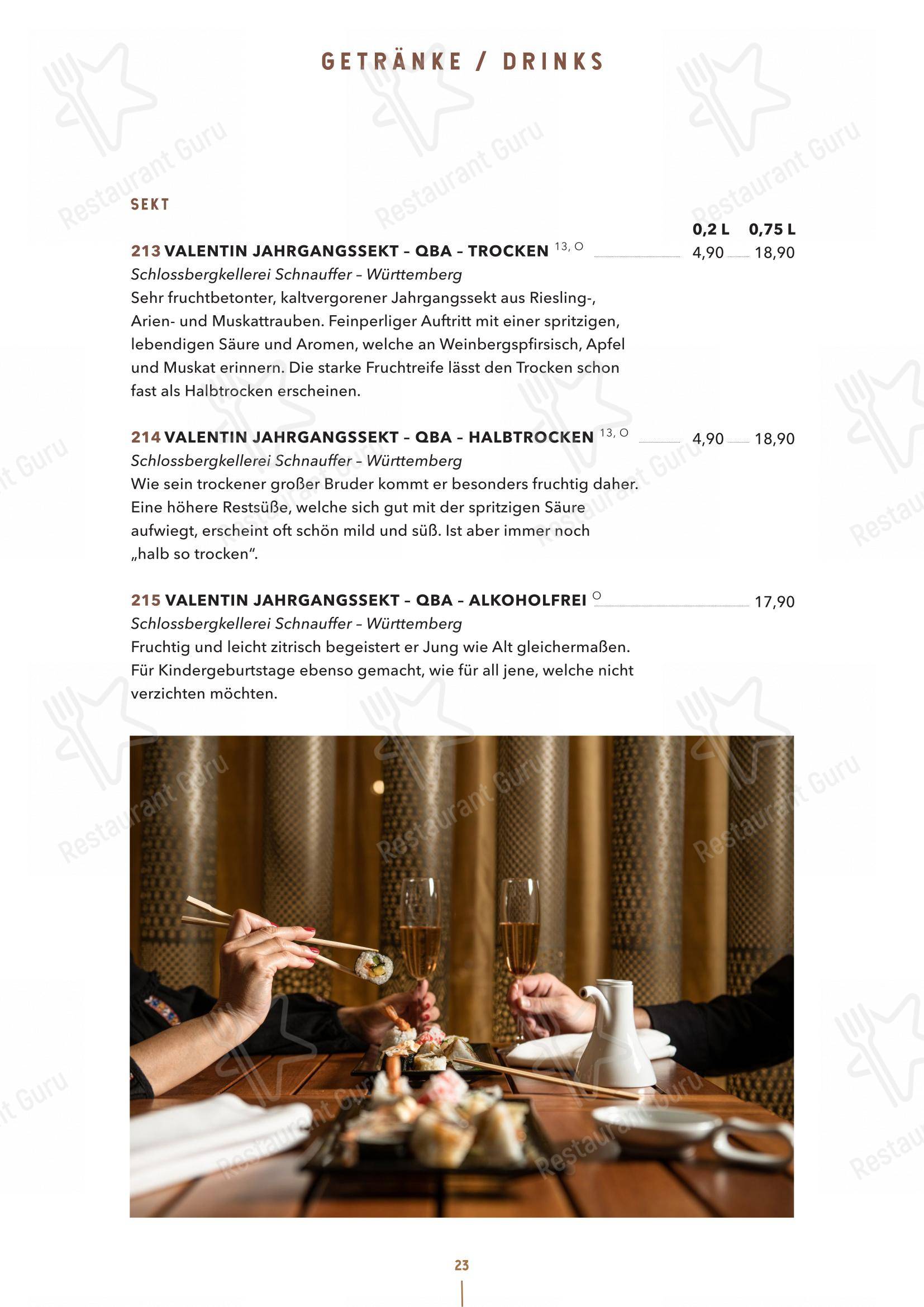 Speisekarte von Shima Restaurant - Großenhain, Großenhain