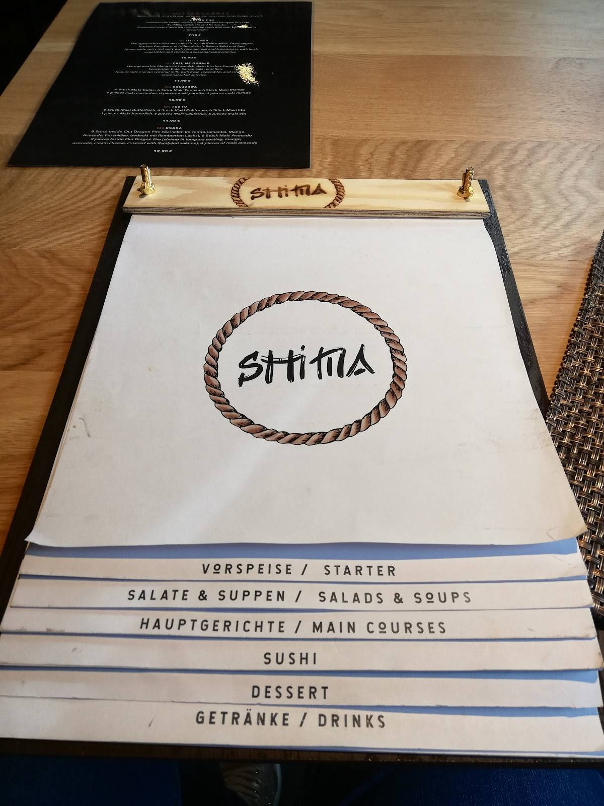 Speisekarte von Shima Restaurant - Großenhain, Großenhain