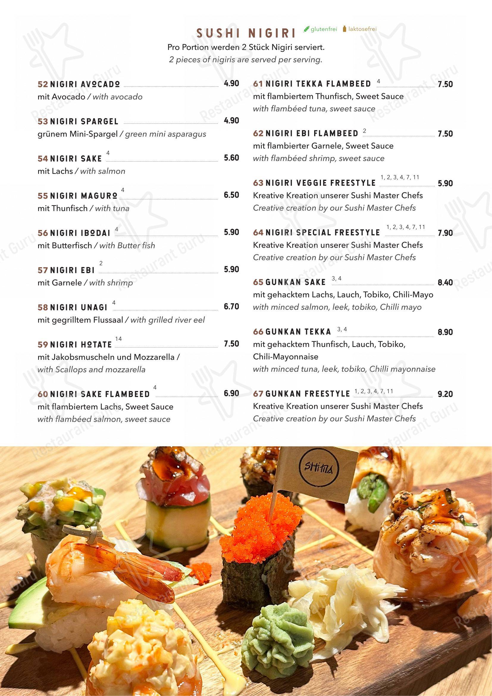 Speisekarte von Shima Restaurant - Großenhain, Großenhain