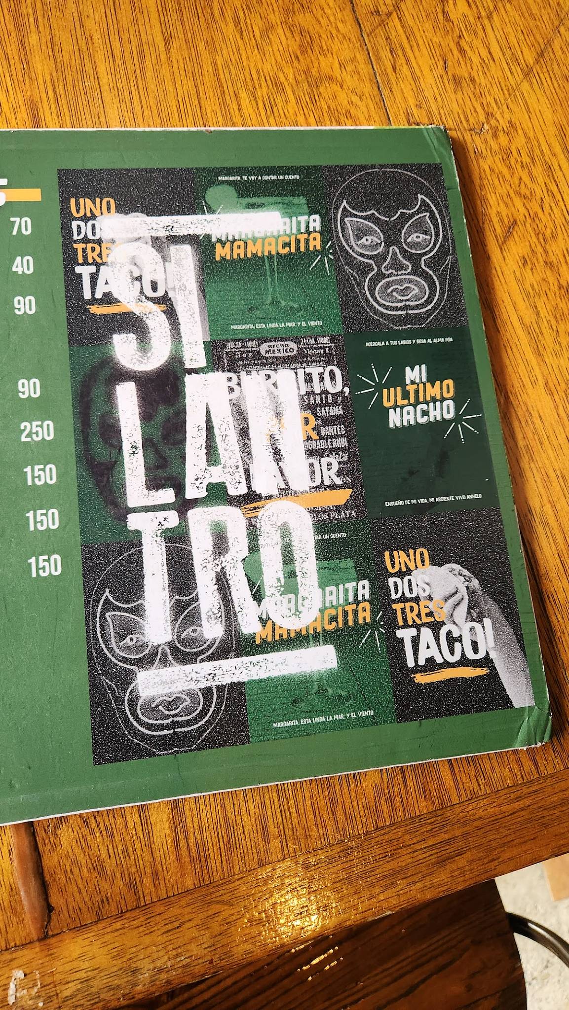 Menu at Silantro Fil-Mex Cantina restaurant, Pasig
