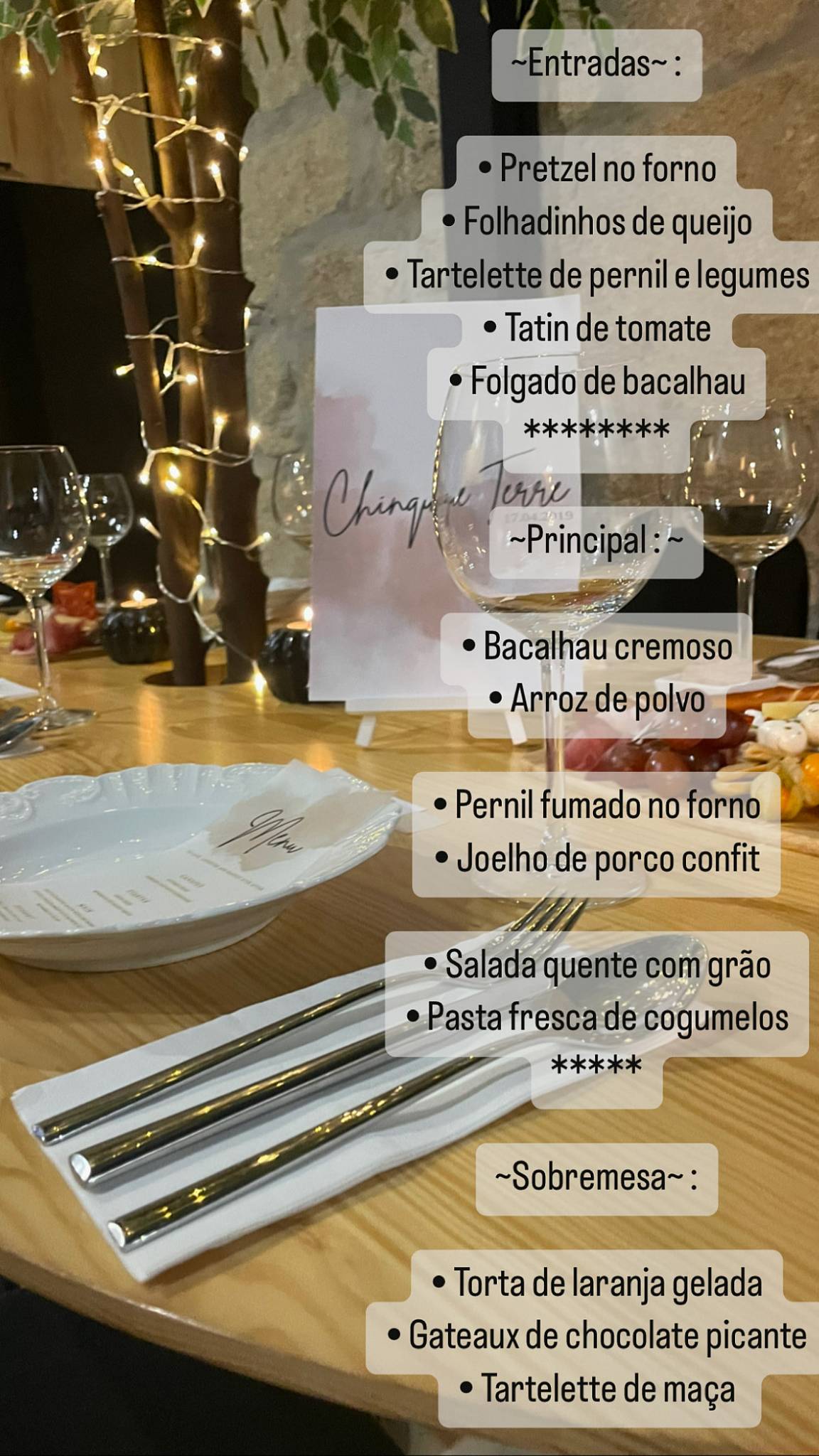 Menu em Sim ou Sopas restaurante, Porto