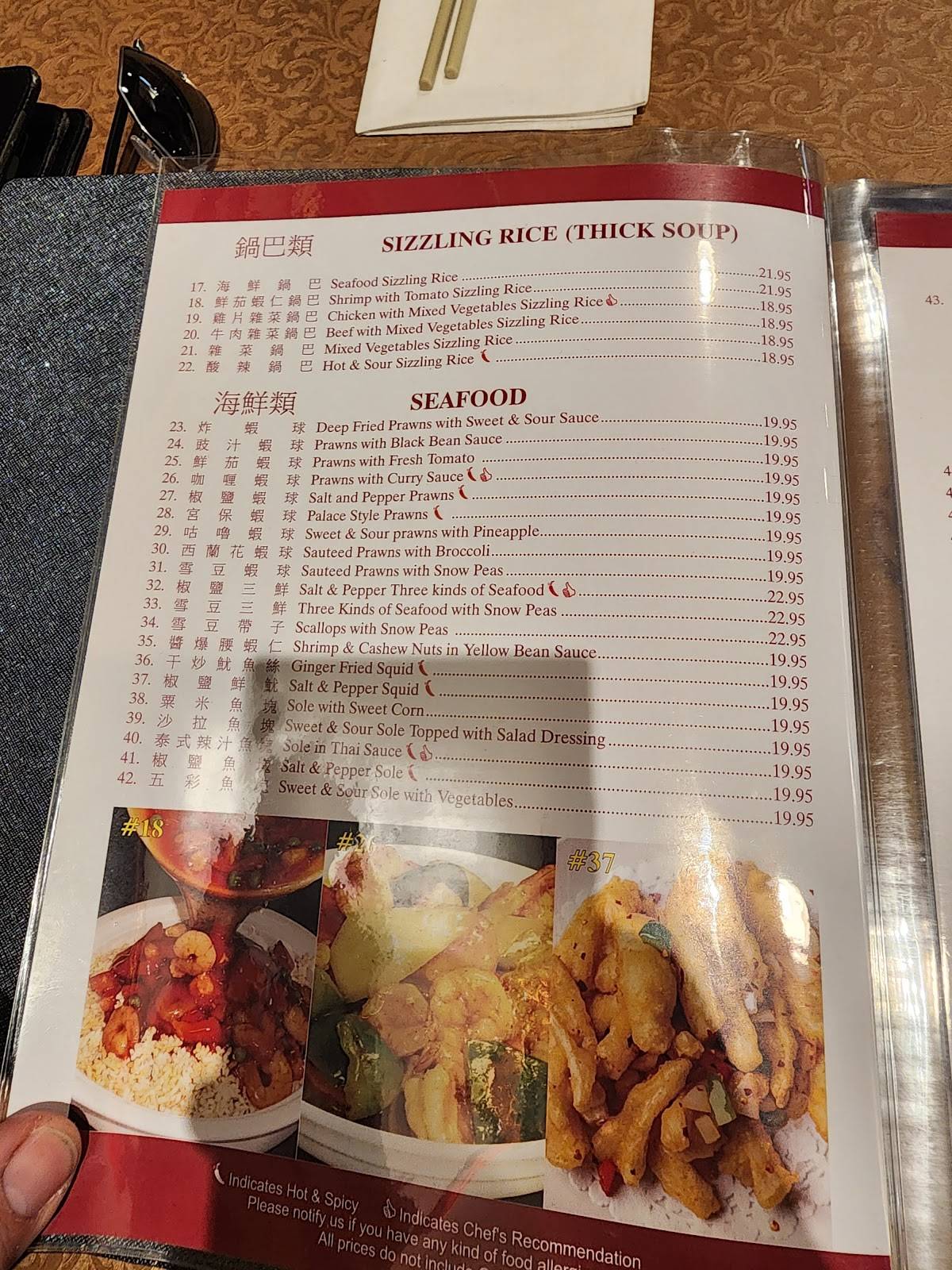 Menu at Snow Palace Restaurant, Calgary, Crowchild Trail NW #1b