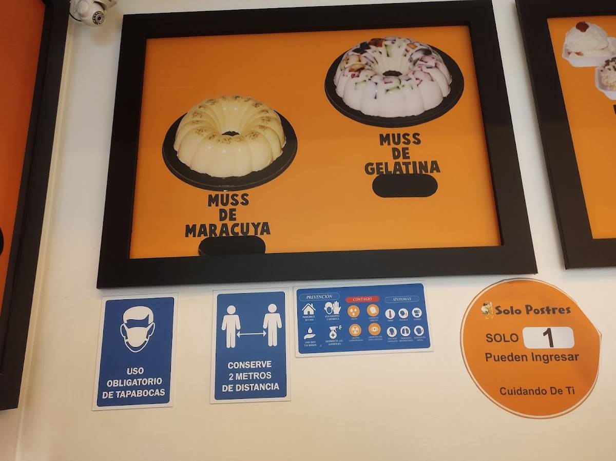 Menu at Solo Postres CC Multiplaza, Bogotá