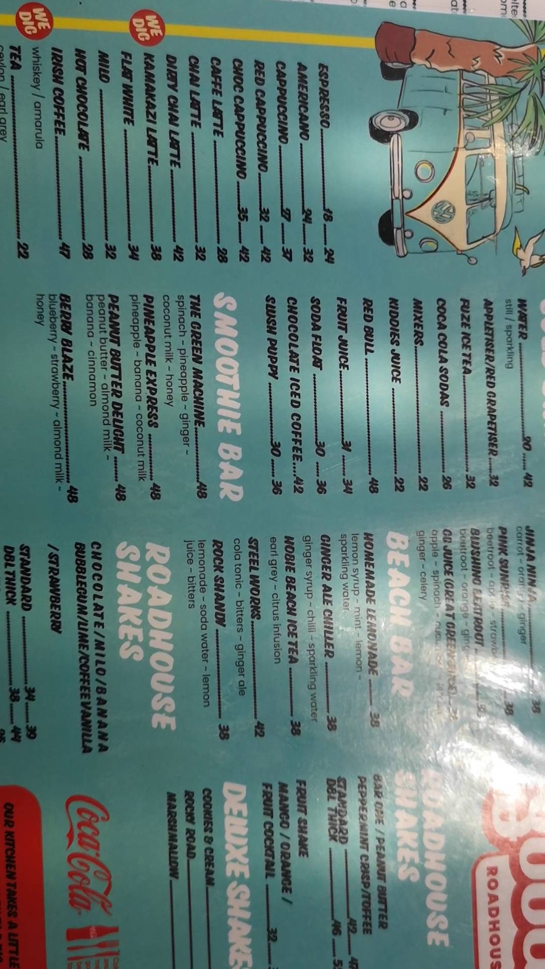 Menu at Something Good Roadhouse restaurant, Port Elizabeth