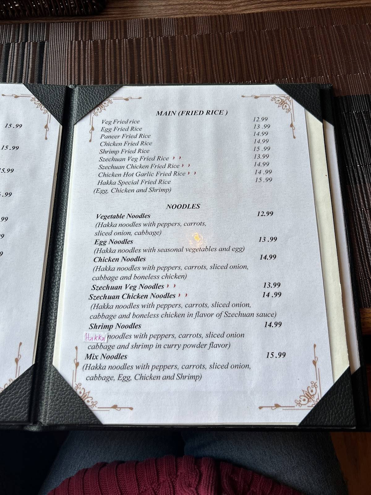 Menu at Soo Spice Yeti restaurant, Sault Ste. Marie