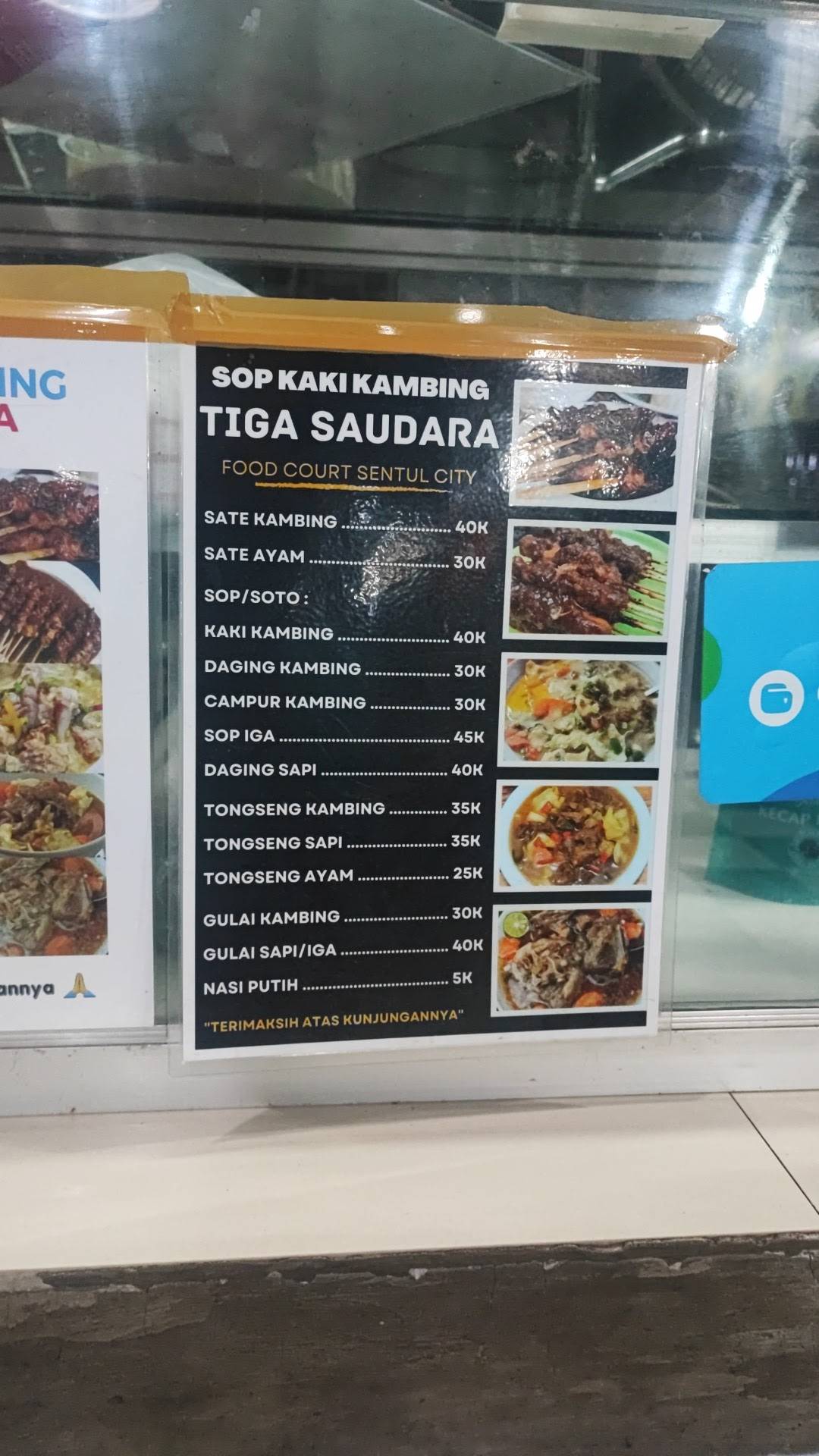 Menu at Sop Kaki Kambing Tiga Saudara restaurant, Babakan Madang, Eatry ...