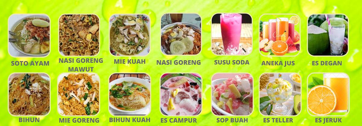 Carta del restaurante Soto Ayam Cak Jio, Indonesia