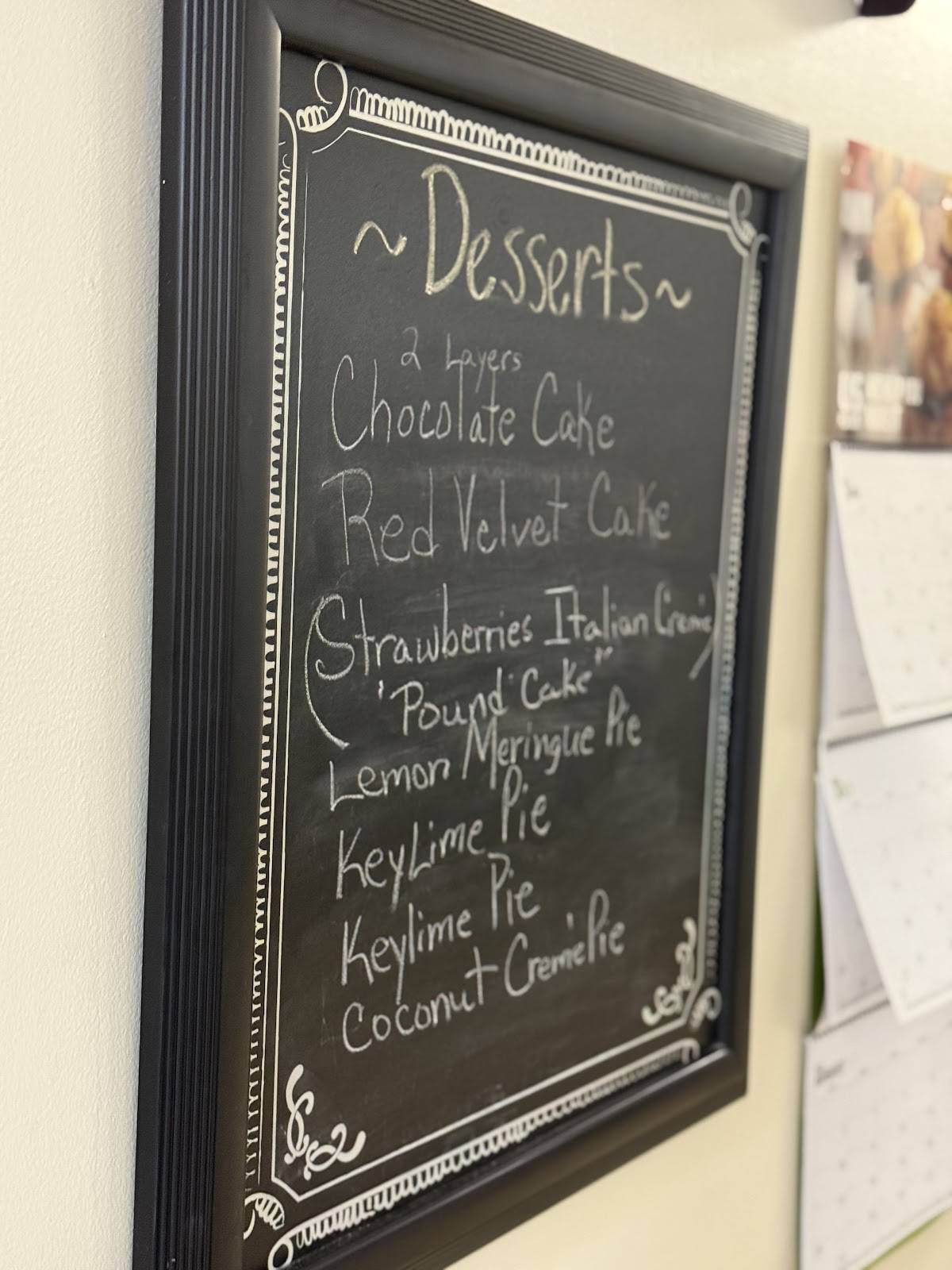 Menu at Southern Delights restaurant, Bennettsville, State Rd S-35-427