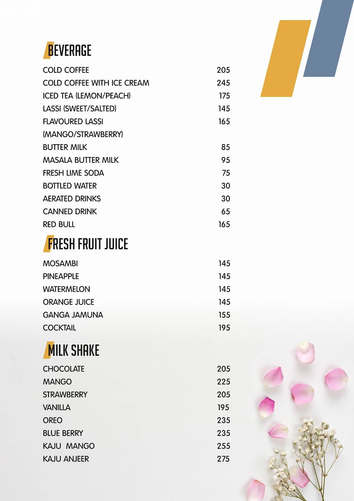 Menu at Spice Petals - Fine Dine Restro & Banquet, Surat