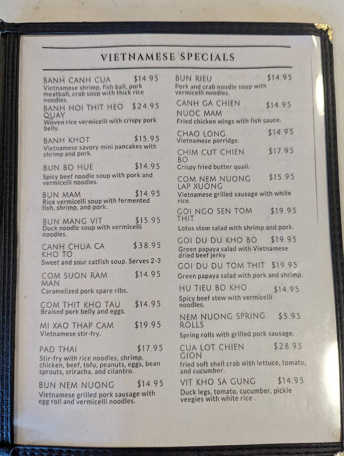 Menu at Spot House Restaurant and Bar, Florissant, Shackelford