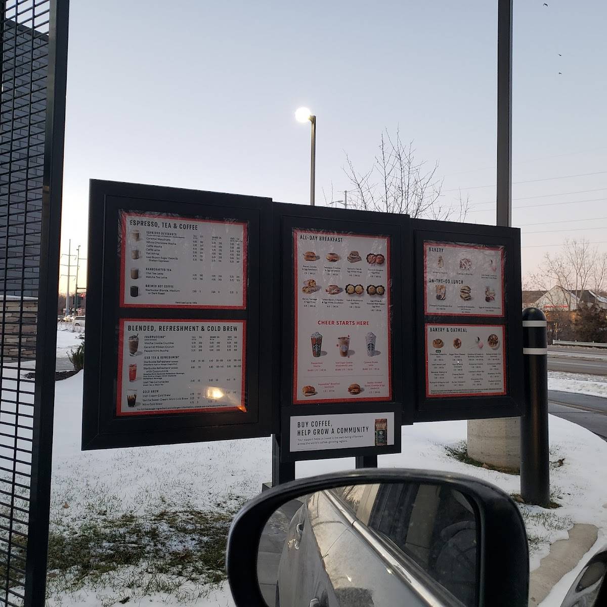 Carta de Starbucks, Eden Prairie, Terrey Pine Dr