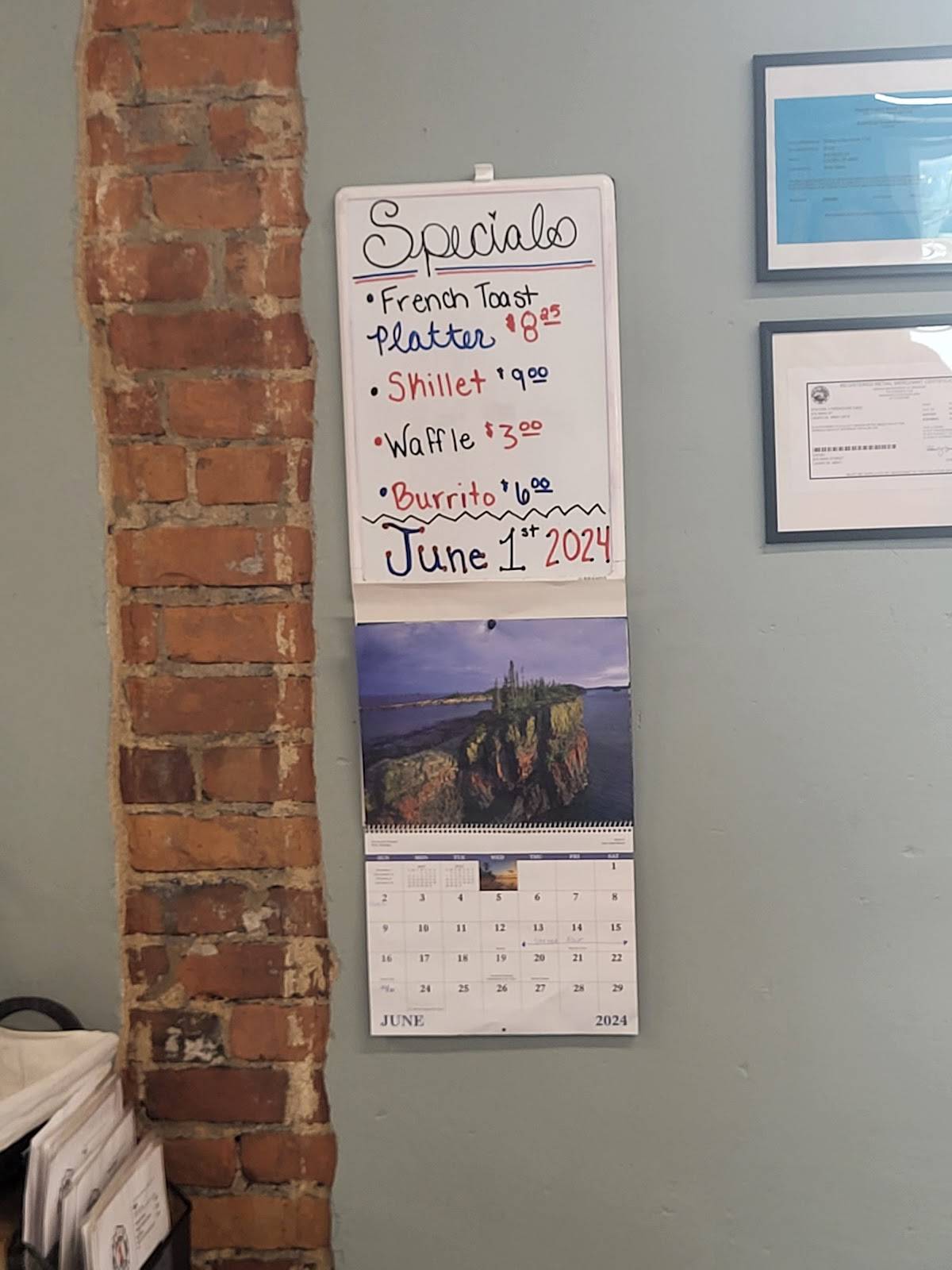 Menu at Station 1 Firehouse Cafe, Lagro
