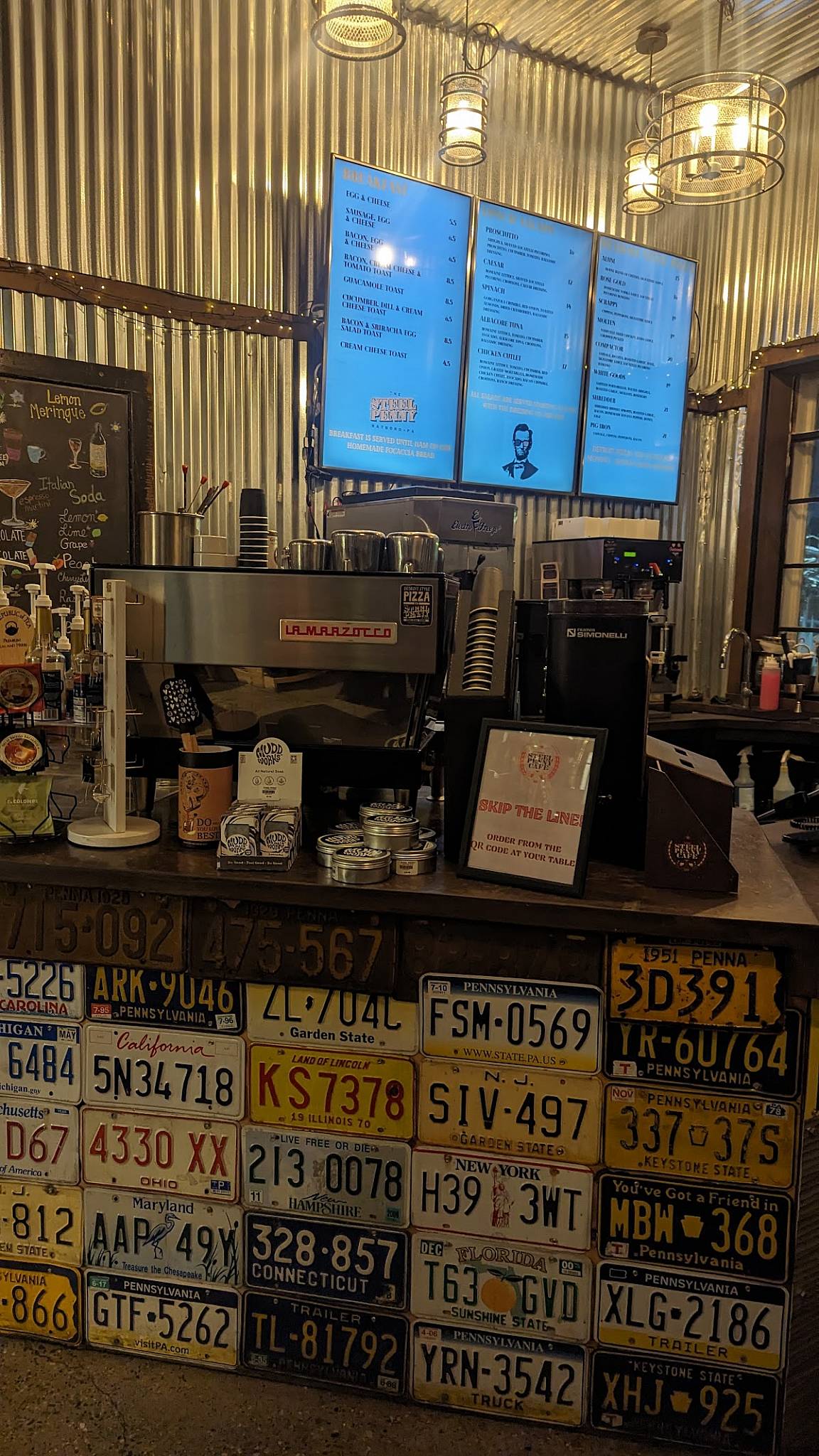 Menu at Steel Penny Cafe, Hatboro
