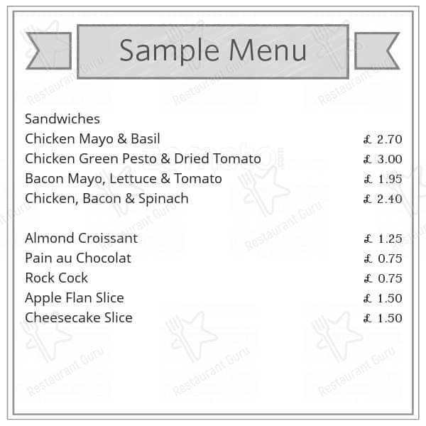 Menu at Stiles, London, 6 Strutton Ground