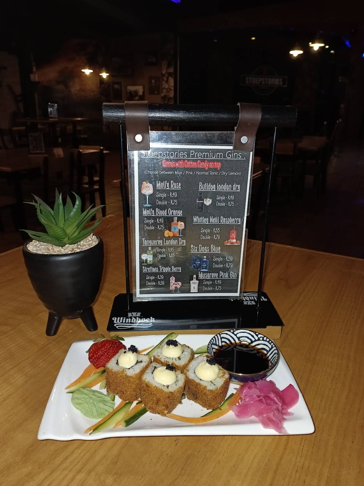 Menu at Stoepstories Ermelo pub & bar, Ermelo