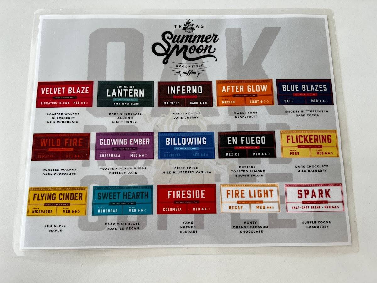 Menu at Summer Moon Coffee (Mayfair, OK) restaurant, Oklahoma City, N ...