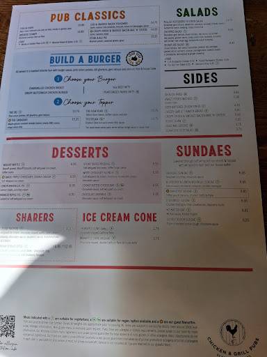 Menu at Sun pub & bar, Hoddesdon, Amwell Street