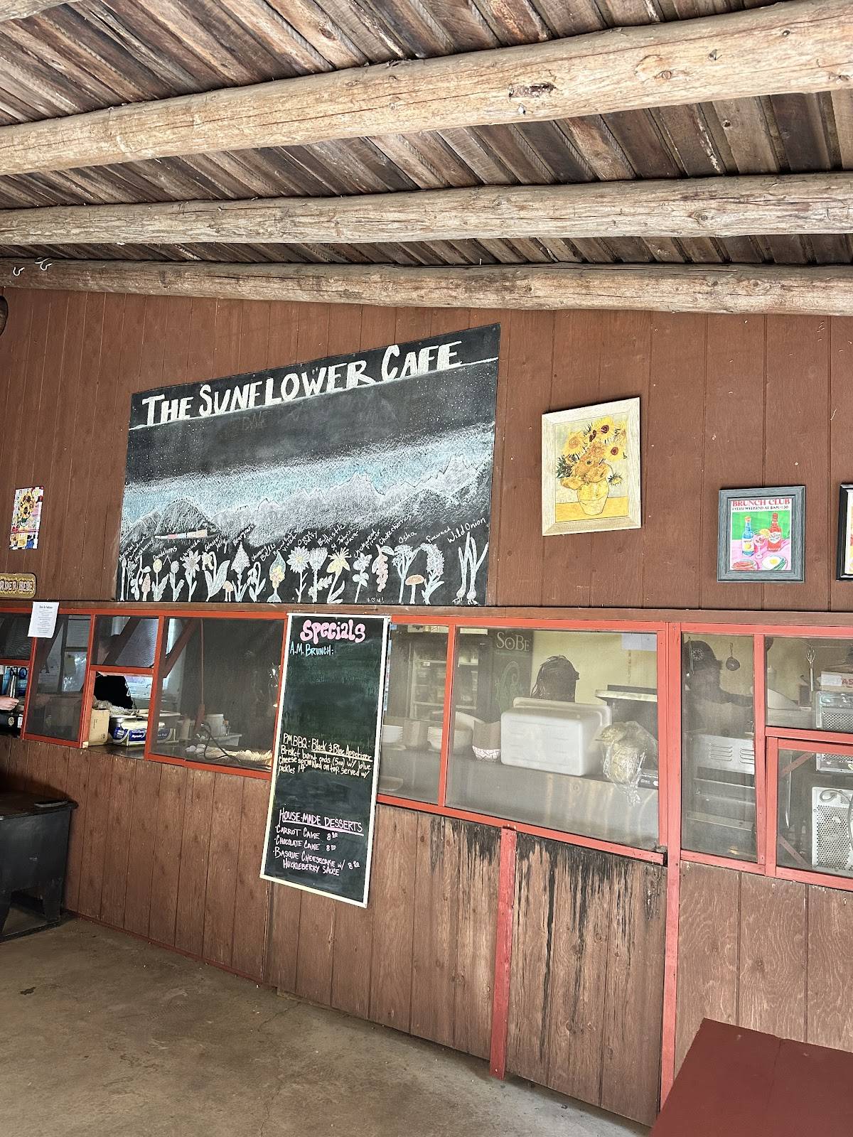Menu at Sunflower Cafe & BBQ, West Glacier, US-2