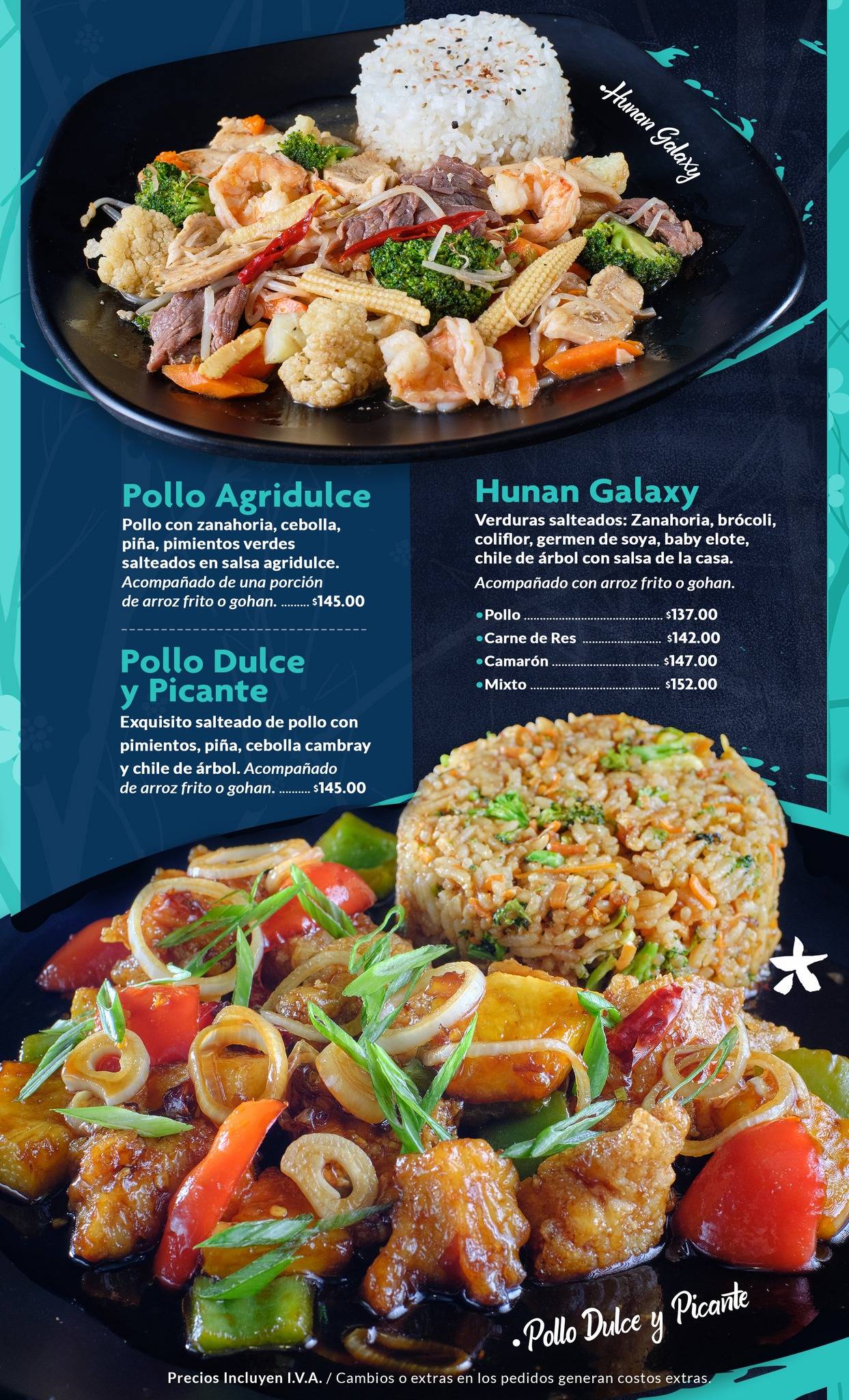 Carta del restaurante Sushi Estrella, Reynosa