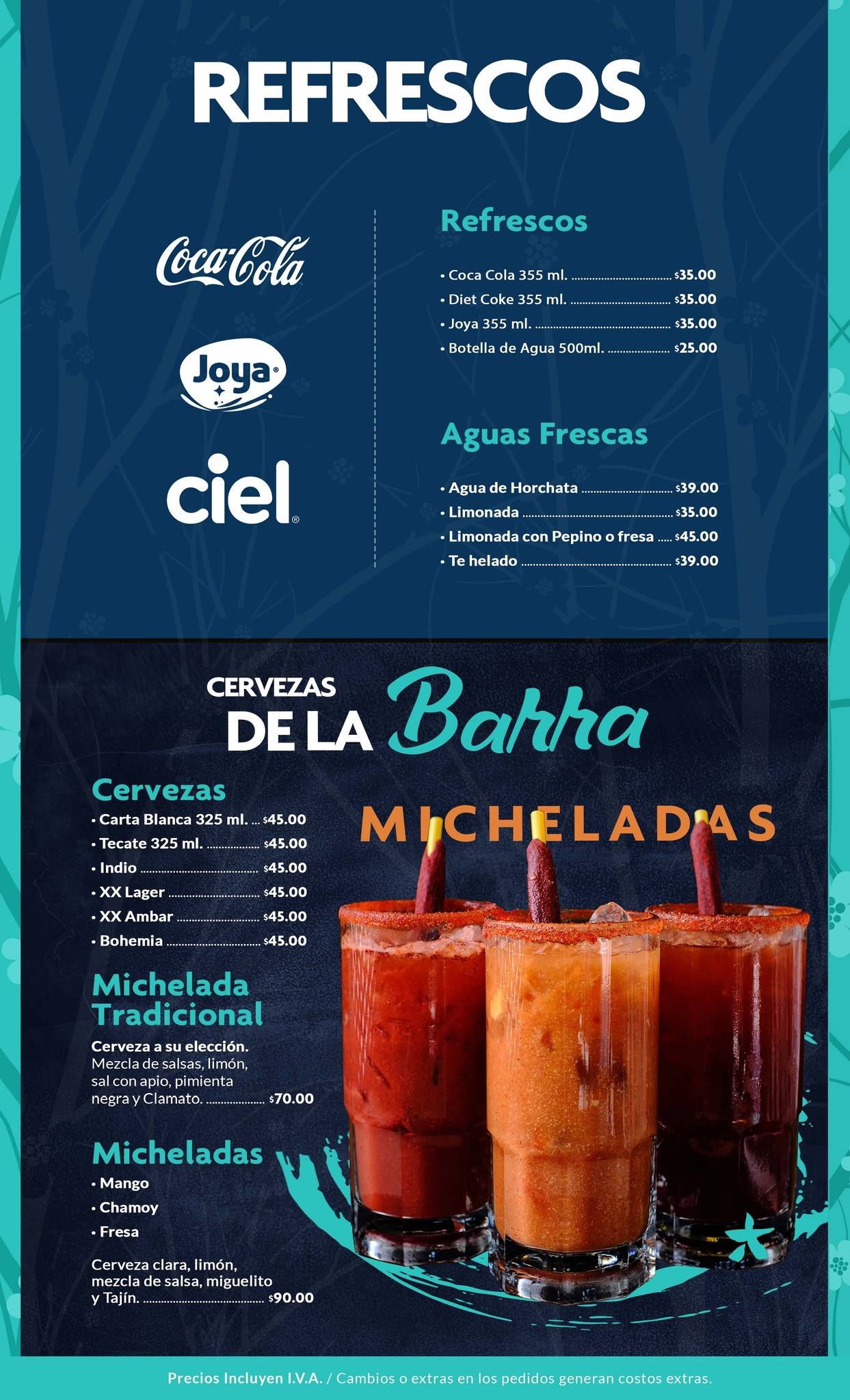 Carta del restaurante Sushi Estrella, Reynosa