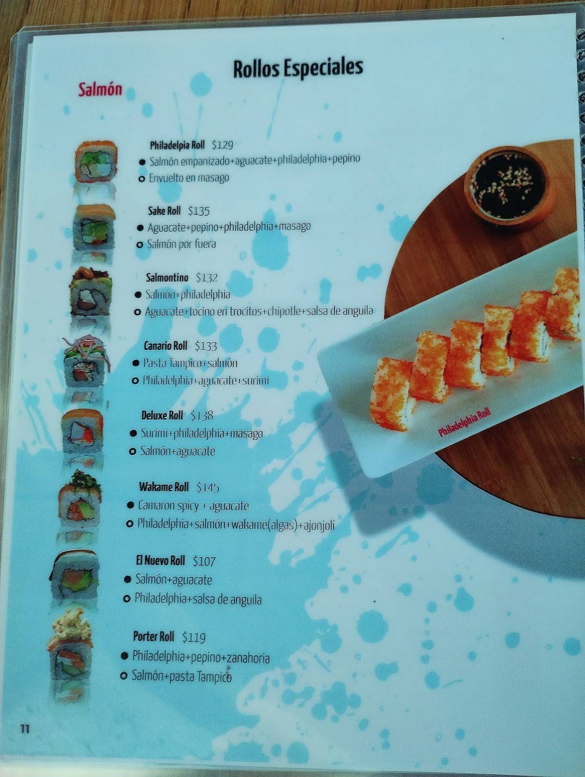 Carta del restaurante We Roll Sushi, Tuxpan, C. Zozimo Pérez Castañeda