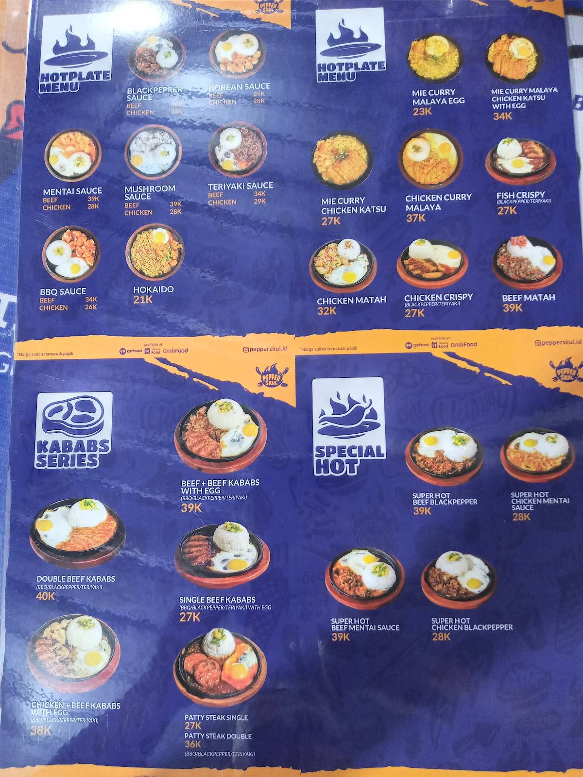 Menu at Susu dan Roti Bakar Om Bob Maguwo restaurant, Wedomartani
