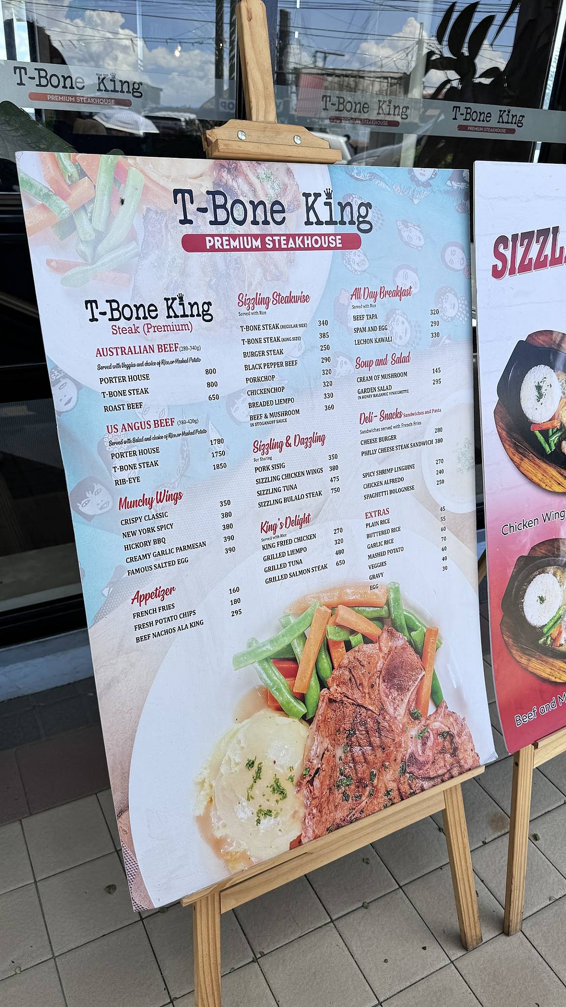 Menu at T-Bone King Premium Steakhouse, Laurel