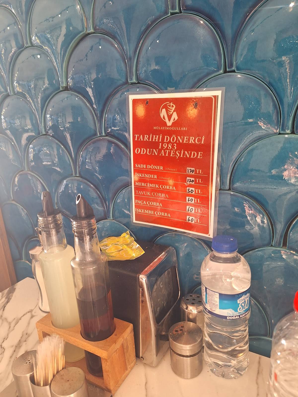Menu at TARİHİ DÖNERCİ 1983, Kütahya