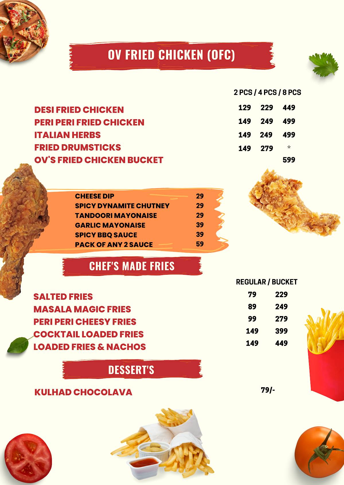 Menu at THE OVEN VILLA, Delhi