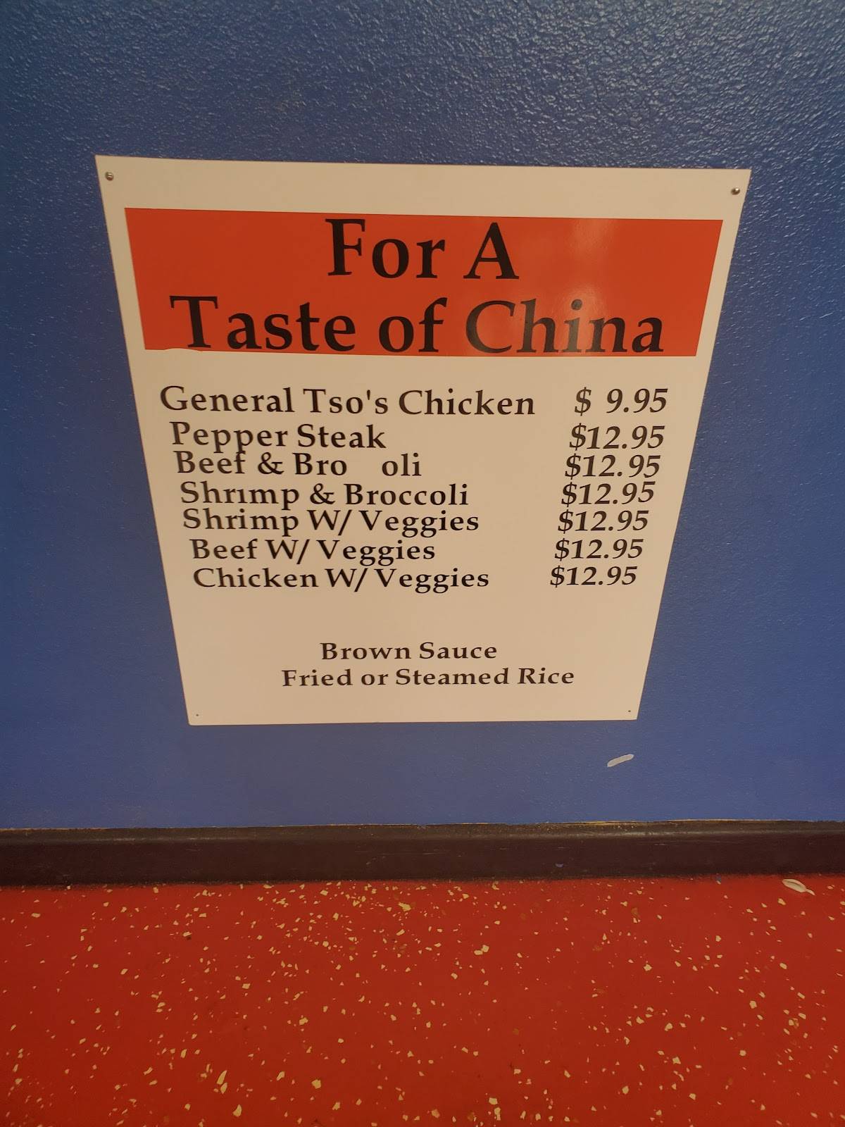 Menu at T'San Japanese Restaurant, Norfolk