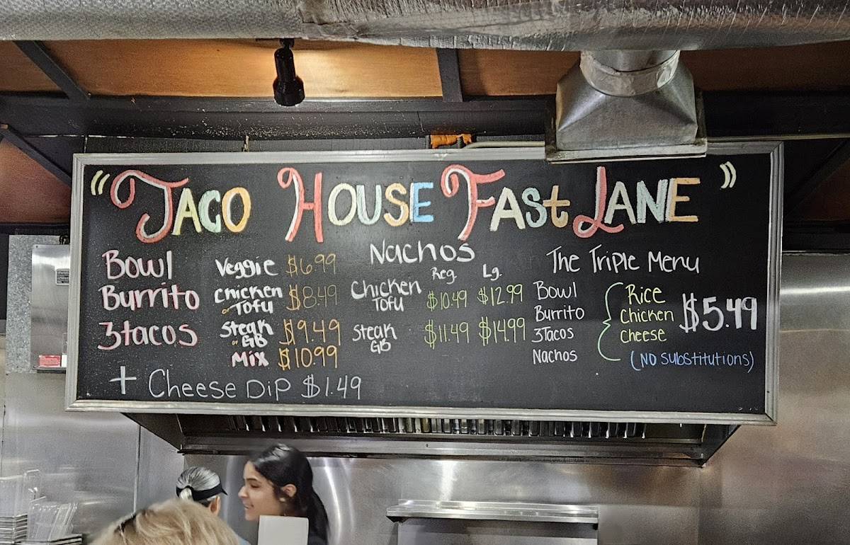 Menu at Taco House restaurant, Calhoun, 803 S Wall St