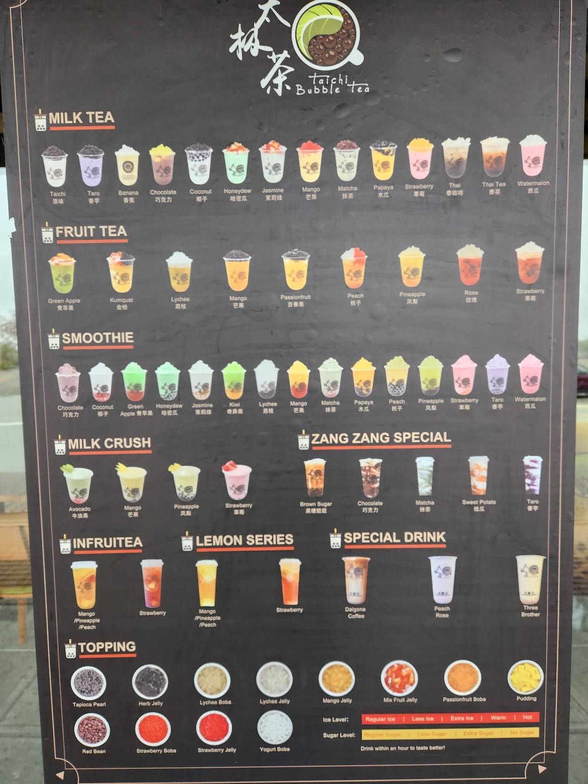 Menu at Tai Chi Bubble Tea, Ramen and Poke Bowl - Horseheads restaurant ...