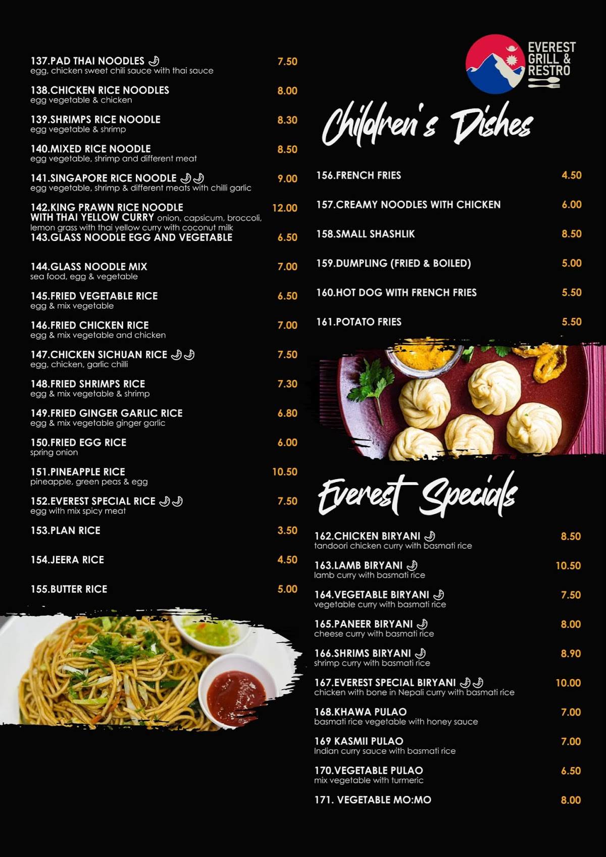 Menu at Everest Grill & Restro restaurant, Tallinn