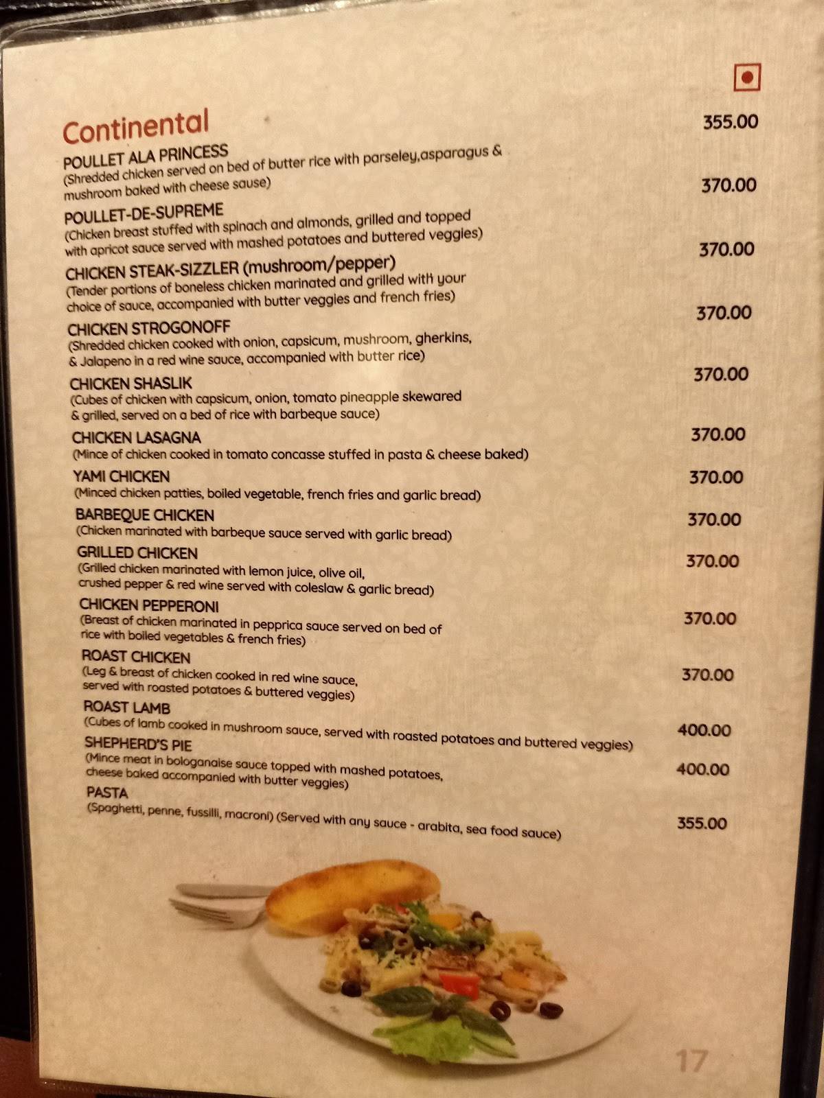 Menu at Tamarind Restaurant, Bengaluru, Banaswadi Main Road