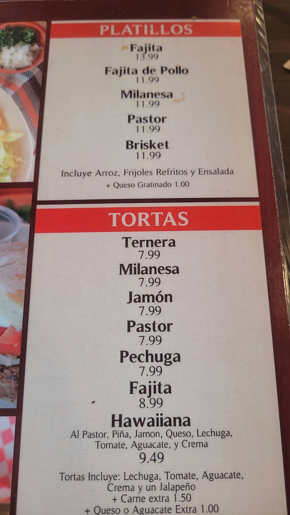 Menu at Taquitos Ravi Restaurant Shiloh, Laredo, 414 Shiloh Dr UNIT 2
