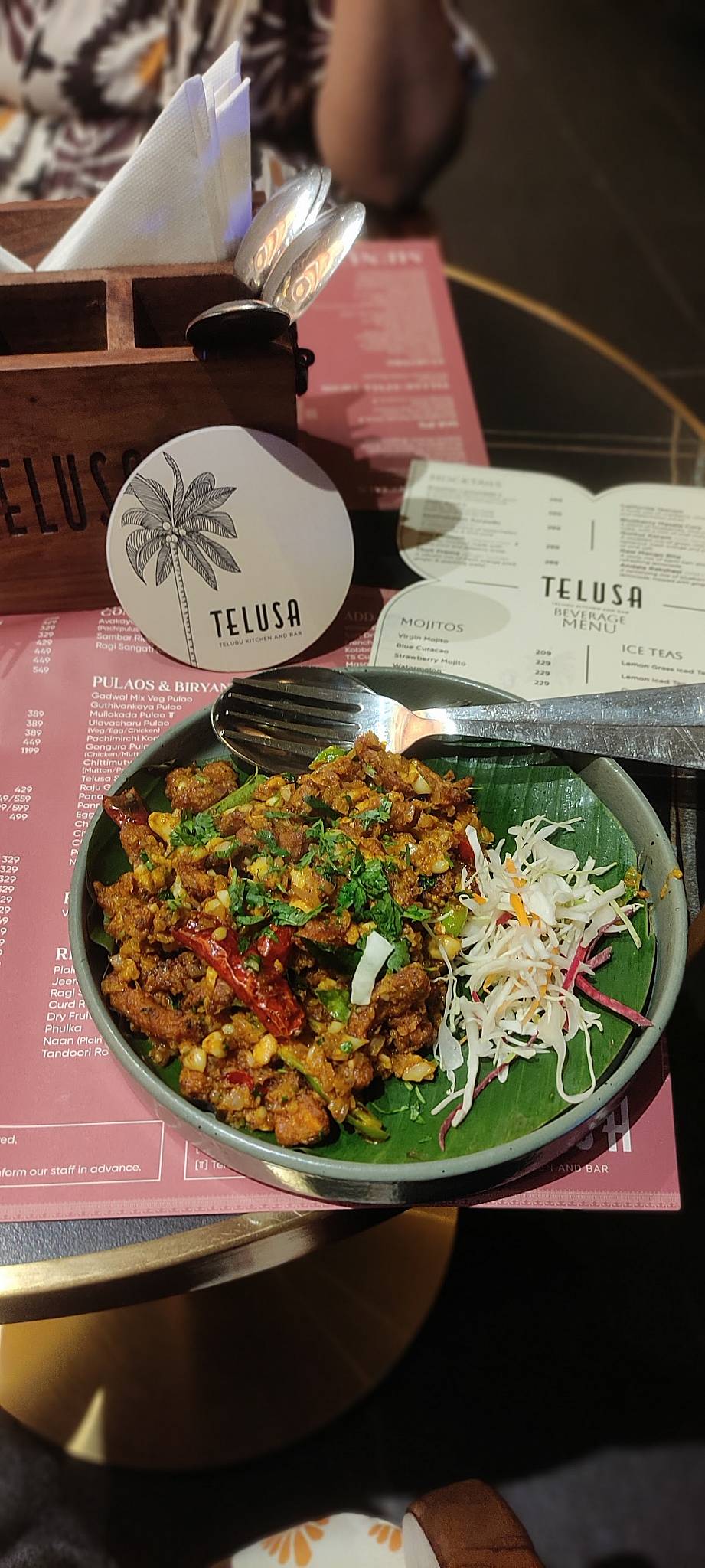 Menu at Telusa Telugu Kitchen and Bar, Hyderabad